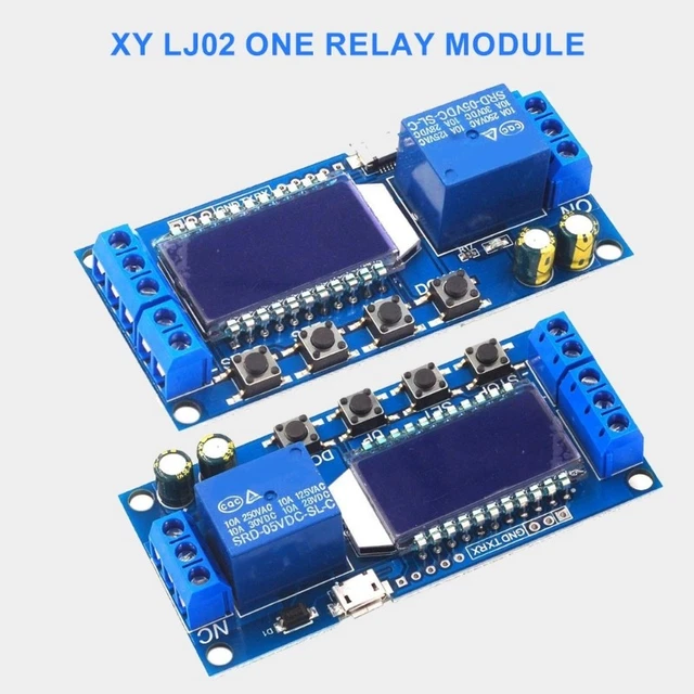TIMER RELAYS CONTROLLER Module Cycle Triggers Delay Timer Electronic ...