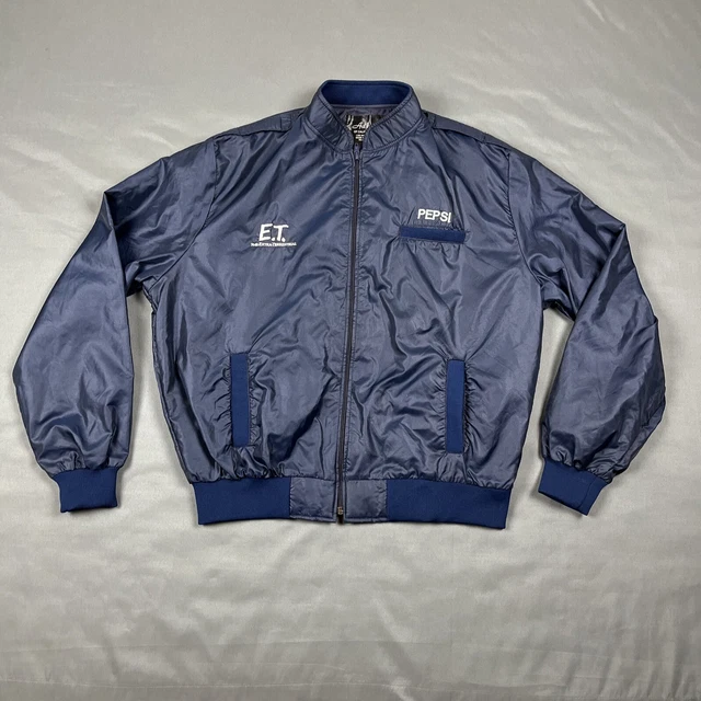 VINTAGE ET THE Extra Terrestrial Pepsi Promo Jacket Satin Blue XL USA ...