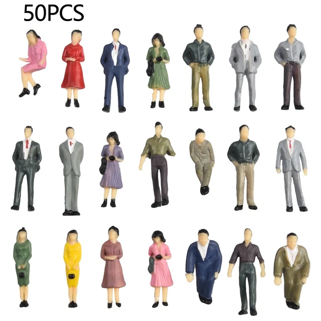 FIGURINES PERSONNES MOD LES 20 mm 27 pi ces figurines personnes mod les en pl EUR 6,65 - PicClick FR