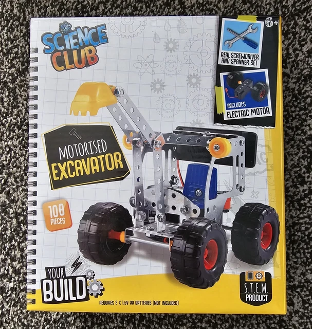 SCIENCE CLUB BUILD Your Own Motorised Excavator £4.00 - PicClick UK