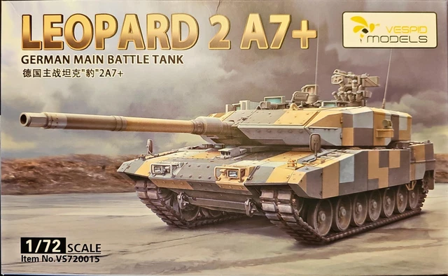 VESPID 720015, LEOPARD 2 A7+, German Main Battle Tank, 1/72, MIB EUR 18 ...