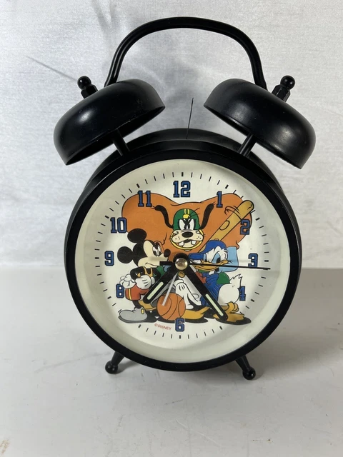 VINTAGE DISNEY SPORTS Themed Characters two bell alarm clock $29.99 ...