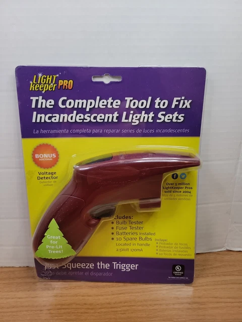 LIGHT KEEPER PRO Christmas LightS & Pre-lit Tree Repair Kit Tool A7 £18 ...