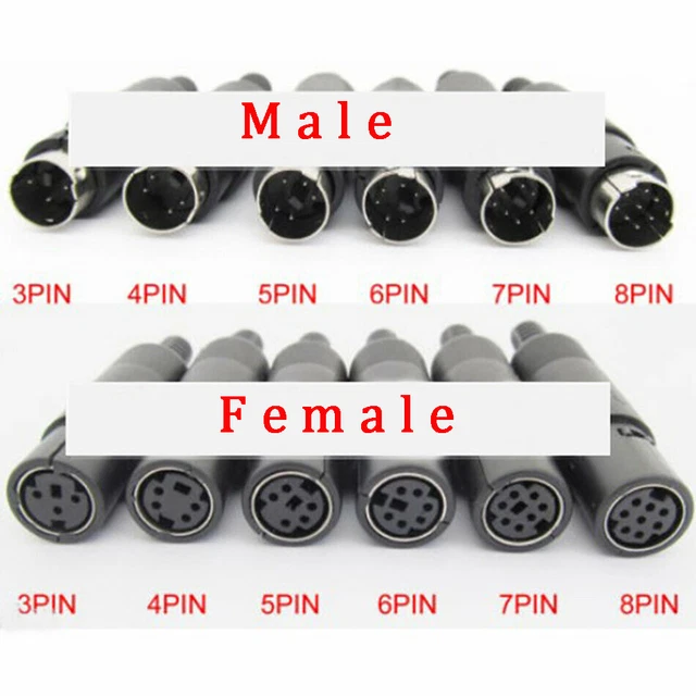 MINI S-KLEMMENSTECKER DIN 3P 4P 5P 6P 7P 8P Signal Netzstecker Male Female EUR 2,52 - PicClick DE