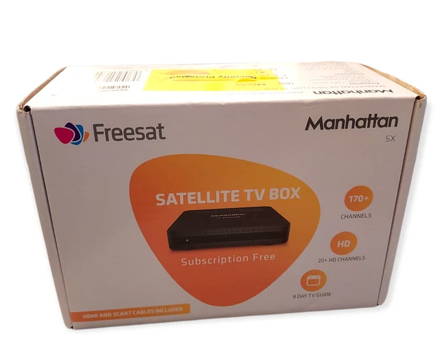 MANHATTAN SX FREESAT Satellite Tv Box HD Set Top Box/ HD Channels NEW FAST POST £65.00 - PicClick UK