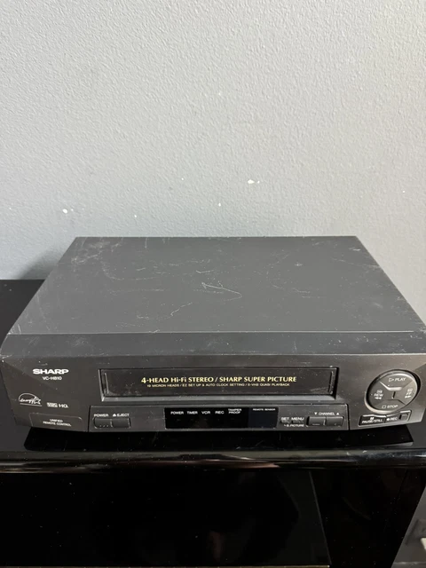 SHARP VC-H810 VCR VHS Cassette Tape Player Recorder No Remote 4 Head Hi Fi £33.29 - PicClick UK
