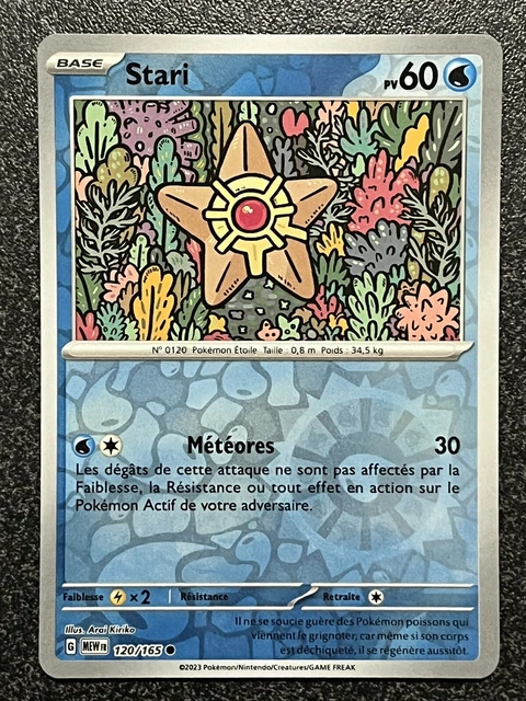 CARTE POKÉMON 151 FR Stari 120/165 REVERSE EUR 2,99 - PicClick FR