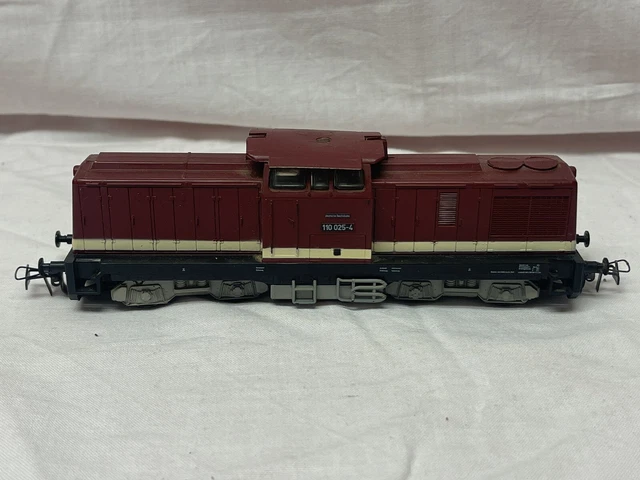 PIKO GÜTZOLD BR 110 025-4 V 100 Diesellok DDR Spur H0 DC Graue ...
