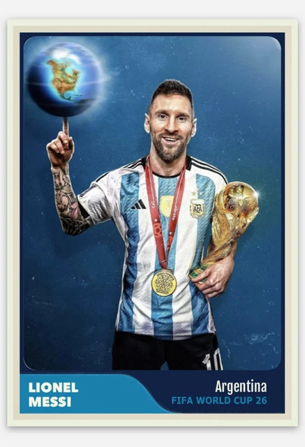 LIONEL MESSI ARGENTINA FIFA World Cup 26 Custom Soccer ACEO Card EUR 7 ...