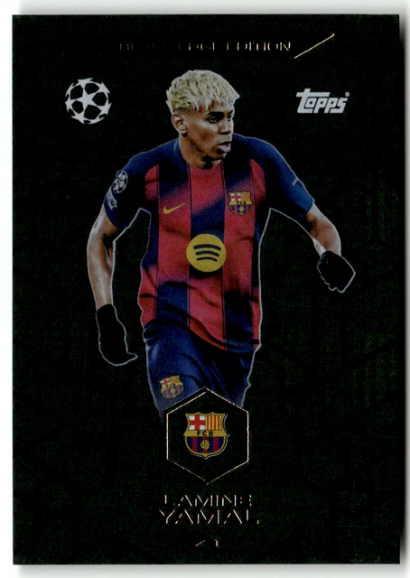 TOPPS MATCH ATTAX CL 2025-26 No. BE 3 Lamine Yamal Black Edge Limited Edition £19.82 - PicClick UK