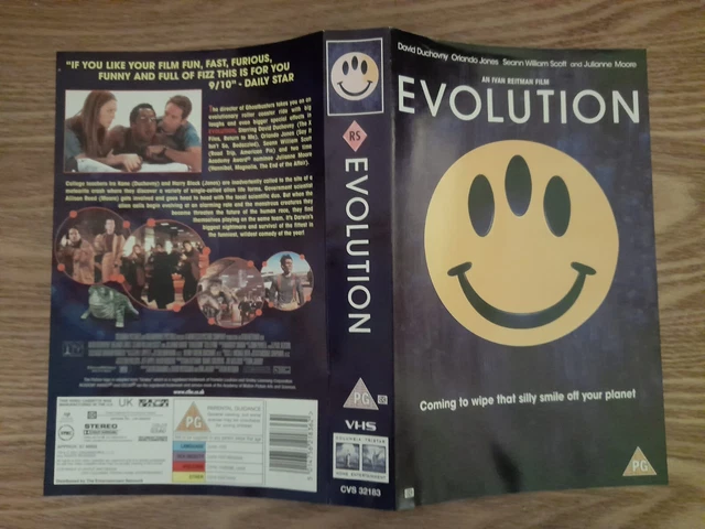 EVOLUTION (VHS, 2004) EX RENTAL BIG BOX VHS REVERSABLE COVER/SLEEVE ...