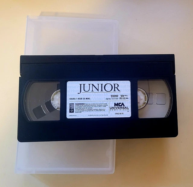 JUNIOR VHS ARNOLD Schwarzenegger Danny DiVito Comedy 1994 PG13 Free ...