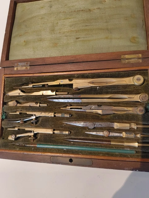 VICTORIAN ARCHITECT/ENGINEERS TECHNICAL Drawing Drafting Set £37.12 ...