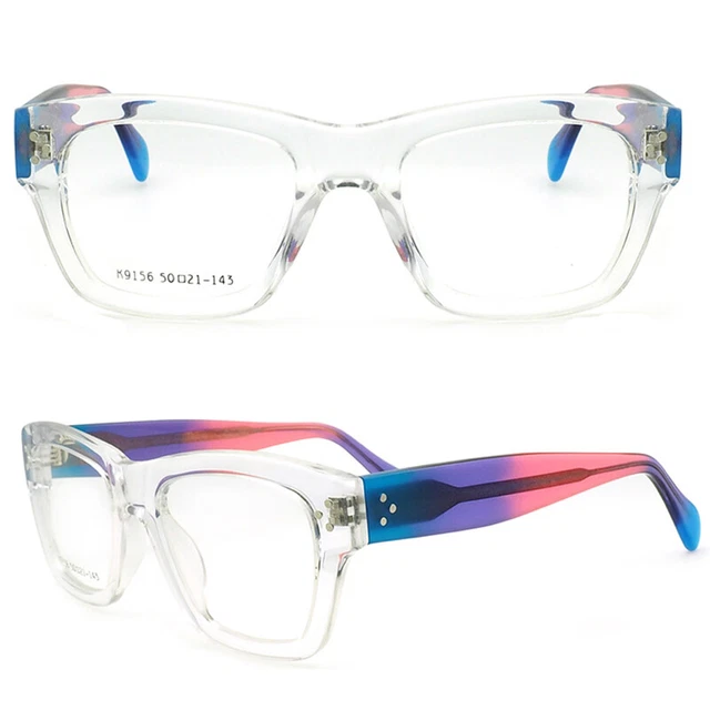 Clear Men Eyeglass Frames Women Oversize Retro Nerd Glasses Eyewear Vintage Geek Eur 2801