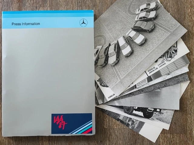 MERCEDES IAA 1987 Pressemappe/press kit W126 560SEL/G460/300TD Turbo ...