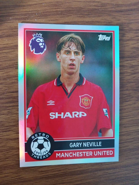TOPPS PREMIER LEAGUE 2026 Retro Threads Gary Neville 393 Card £1.13 ...