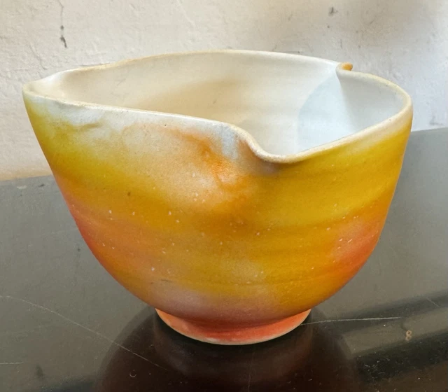 BRITISH STUDIO POTTERY Pinched Bowl Jonathan Cox Midcentury Modern ...