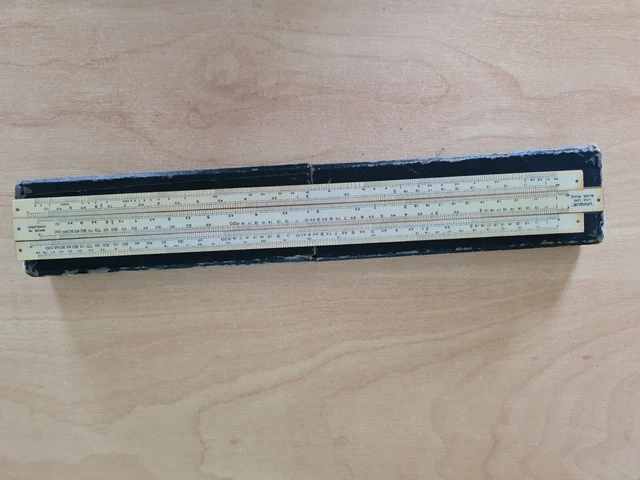 VINTAGE UNIQUE Log Log Slide Rule In Boxe £3.50 - PicClick UK