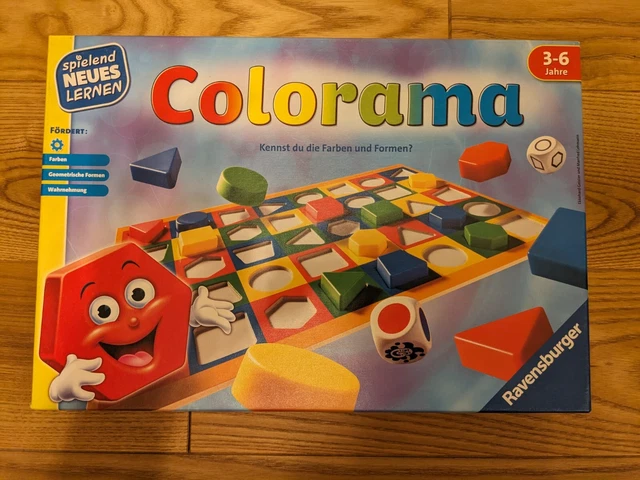 RAVENSBURGER COLORAMA - Spiel zum Lernen von Farben und Formen EUR 9,90 ...