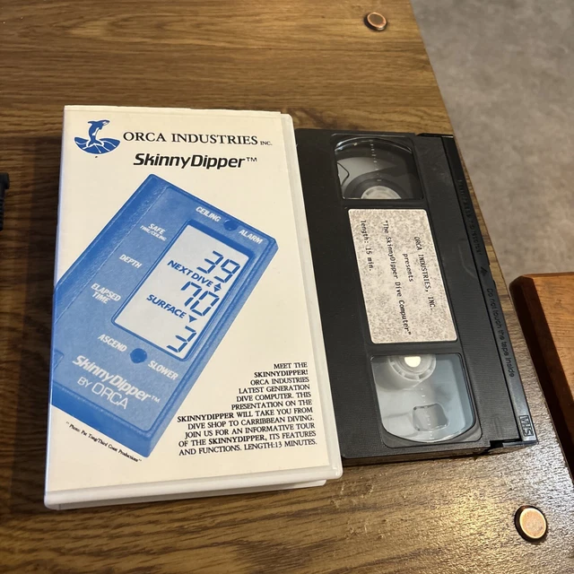 ORCA INDUSTRIES SKINNY Dipper Dive Computer Informational VHS 1987 £5. ...