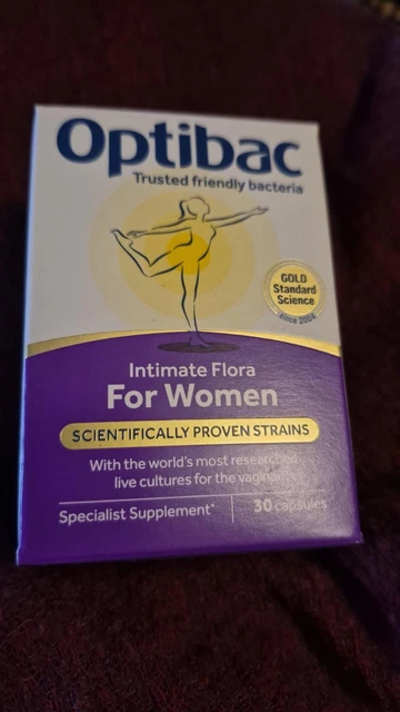 OPTIBAC TRUSTED FRIENDLY Bacteria Intimate Flora For Women 30 Capsules ...