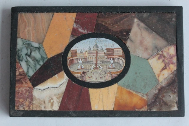 PLAQUE MICRO-MOSAÏQUE PLACE Saint Pierre Vatican Rome Italie (63108 ...