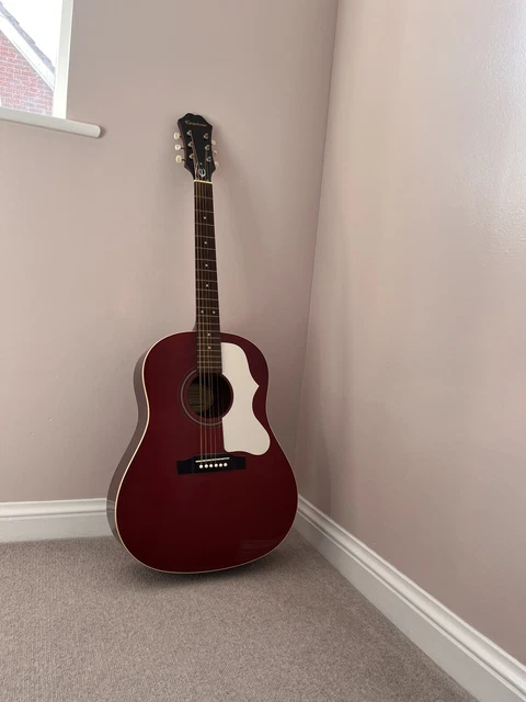 EPIPHONE 1963 EJ-45 LTD (2014) Wine Red Acoustic Guitar £280.00 ...