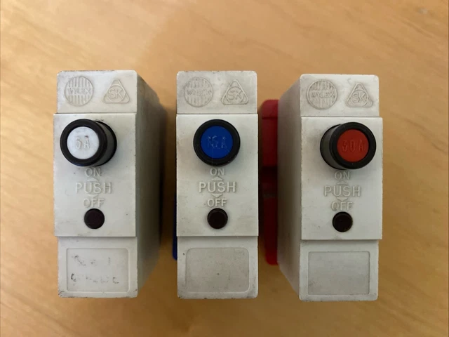 WYLEX PLUG IN push button mcb £11.12 - PicClick UK