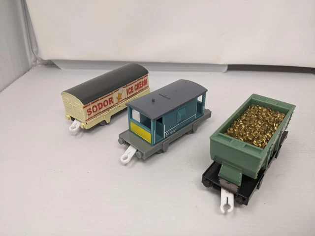 THOMAS & FRIENDS Trackmaster Ice Cream Ore Brakevan Train Tank Mattel ...