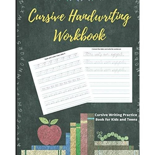 CURSIVE HANDWRITING WORKBOOK: Cursive Writing Practice - Paperback NEW ...