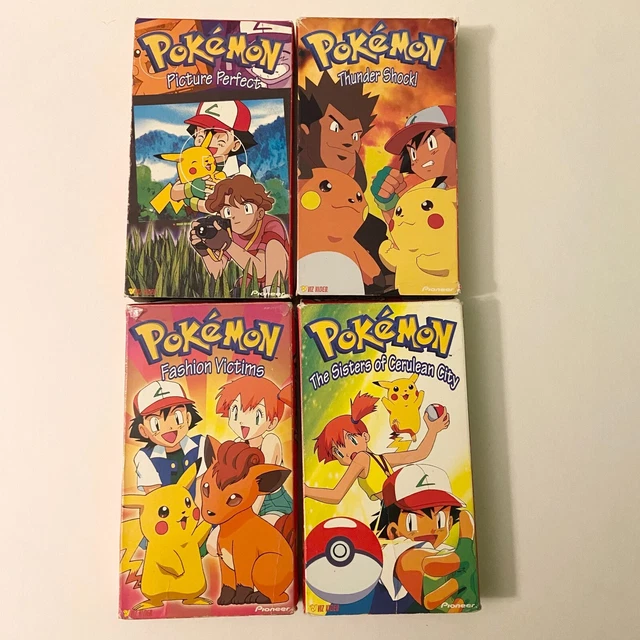LOT OF 4 Pokemon VHS Picture Perfect Thunder Shock Fashion Victims ...