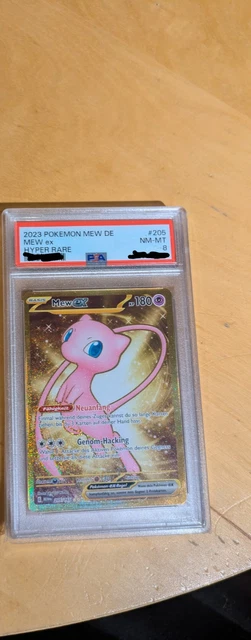 POKEMON TCG 2023 Mew Ex 151 Gold Hyper Rare #205/165 Englisch Psa 8 No ...