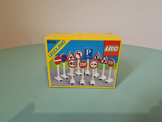 LEGO VINTAGE SET Legoland Town 6315 Road Signs, MISB, new, sealed EUR ...