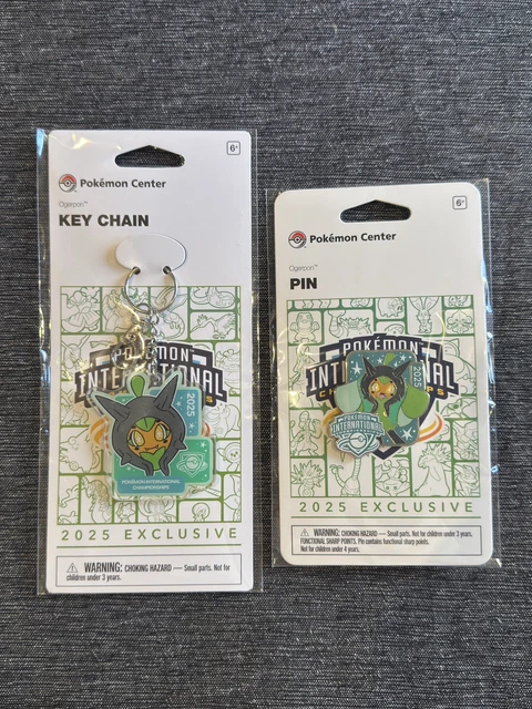 POKEMON CENTER EUIC London 2025 Exclusive Ogerpon Pin & Ogerpon Key ...