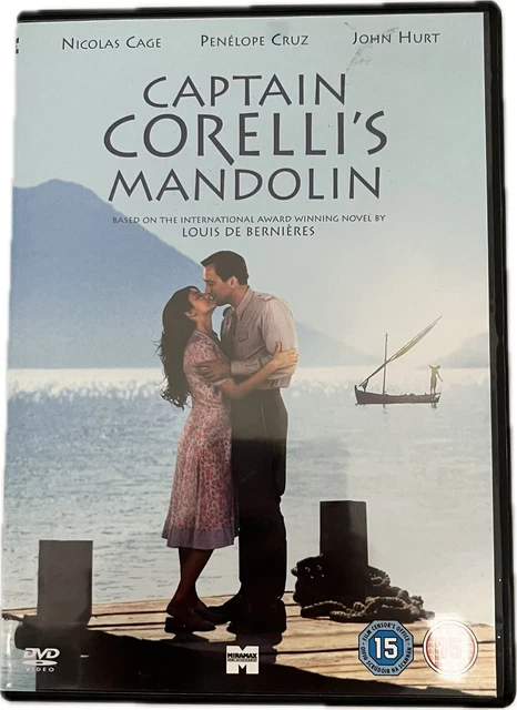 CAPTAIN CORELLI'S MANDOLIN Patrick Malahide, Irene Papas, DVD, War #MCB ...