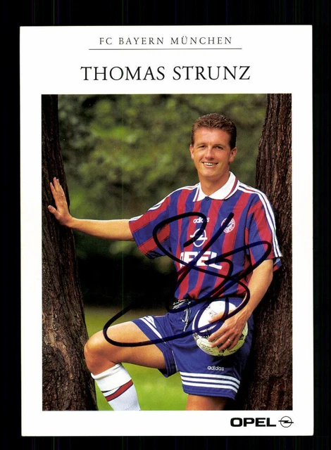 THOMAS STRUNZ AUTOGRAMMKARTE Bayern München 1996-97 Original Signiert ...