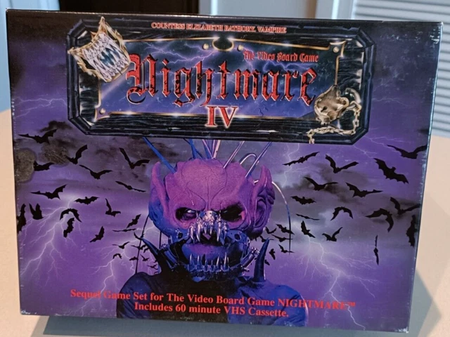 VINTAGE VHS BOARD Game NIGHTMARE Atmosfear Part IV Vampire complete as ...