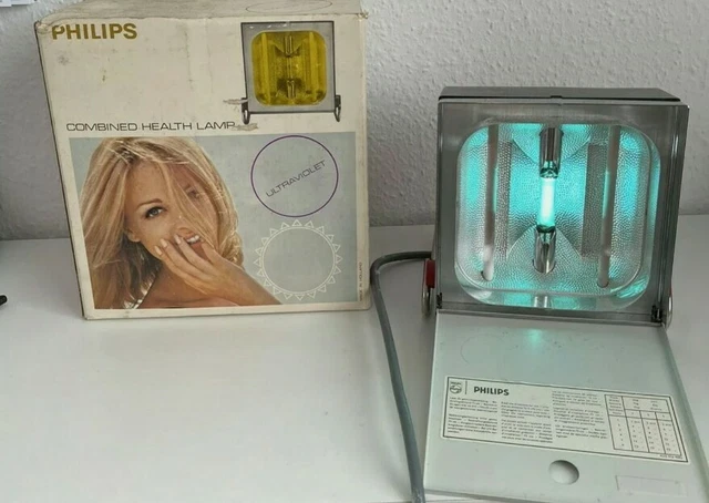 RETRO PHILIPS UV Combined Health Lamp HP 3108 Tanning +Goggle SAD Sun ...