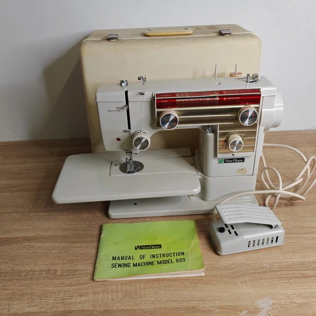 NEW HOME 609 Electric Pedal Operated Sewing Machine Janome £79.99 ...