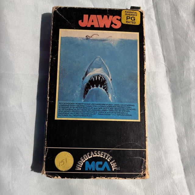 JAWS VHS EARLY MCA Rainbow 1980 1st Edition Rare $50.00 - PicClick