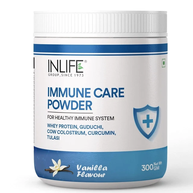 INLIFE IMMUNE CARE Powder | Whey Protein with Ayurvedic Herbs 300g ...