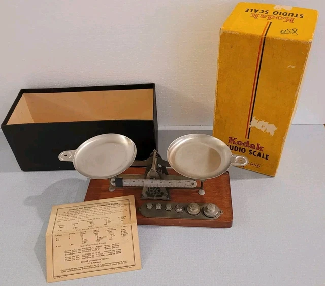 KODAK STUDIO SCALE Art Deco Vintage Design All Weights And Box Early ...