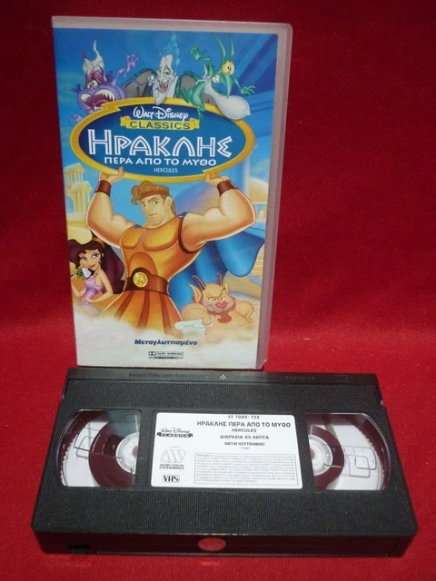 DISNEY - HERCULES - Greek Version Vhs Video Tape Animated Classic Rare ...