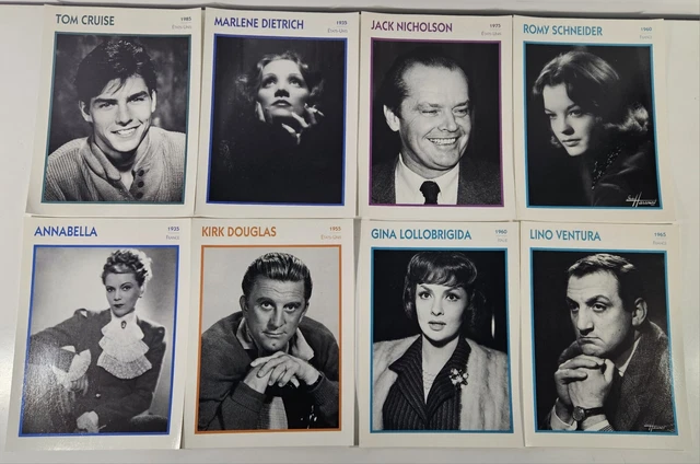 PORTRAIT DE STARS "Lot de 47" Photos/Fiches L 'ENCYCLOPEDIE DU CINEMA ...