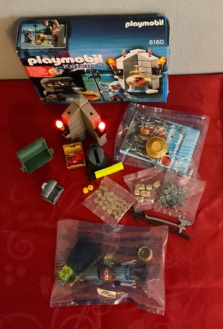PLAYMOBIL 6160 WÄCHTER des Königschatzes mit LED Flackerlicht ...