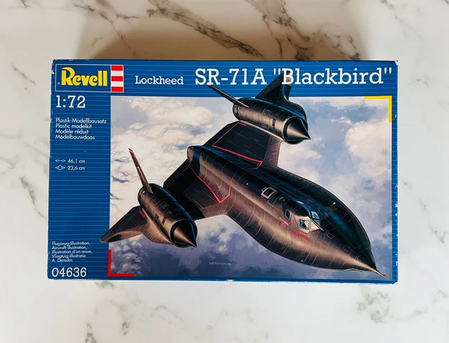 VINTAGE REVELL 1:72 SCALE LOCKHEED SR-71a PLASTIC MODEL KIT 04636 Blackbird £14.88 - PicClick UK