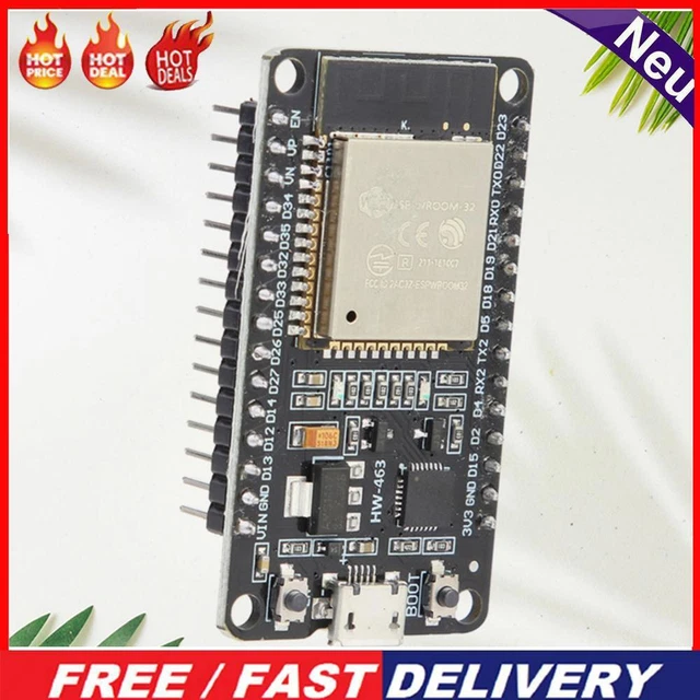 Esp 32s Esp Wroom 32 Esp32 Bluetooth Compatible Wifi Dual Core Cpu Development B £21 66