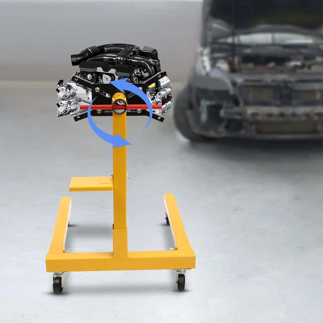 ROTATING ENGINE STAND 1250lbs Capacity Big Hoists Steel For Auto Repair ...