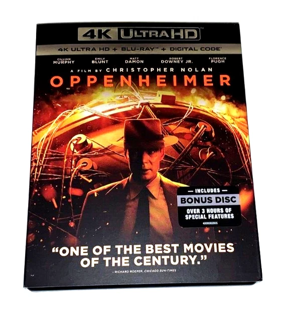 OPPENHEIMER - 4K Ultra HD Case/Bluray/Feature Disc/Digital Only/No 4k ...