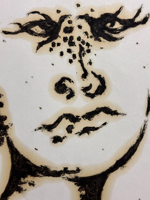 ANTIQUE DRAWING MEYER Lazar portrait young man Ecole de Paris Judaïca ...